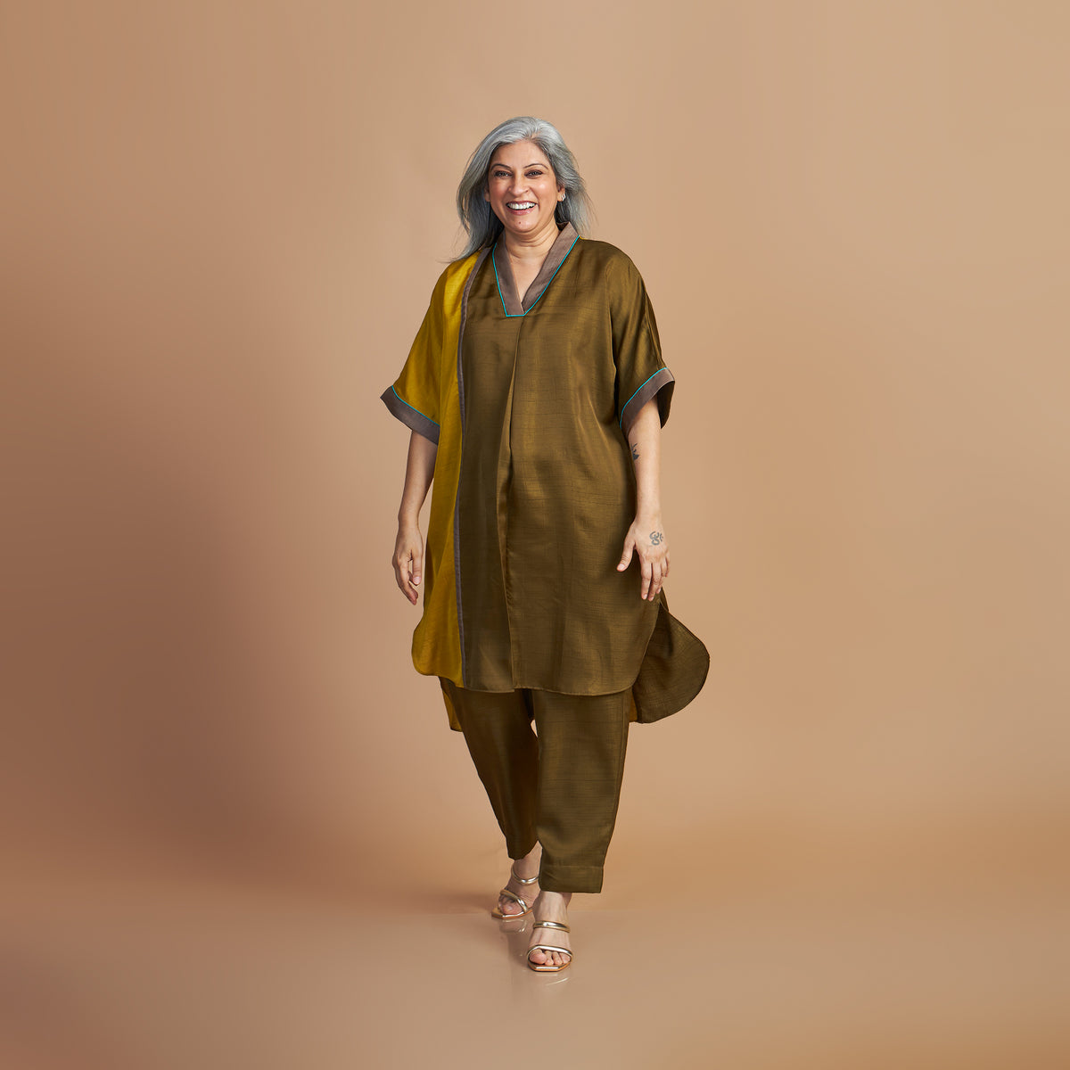 MEHAR Kaftan Set - Colors of KUTCH – O Layla